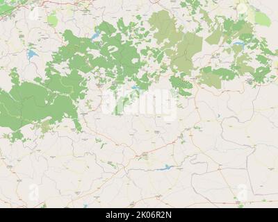 Tissemsilt, province of Algeria. Open Street Map. Locations of major ...