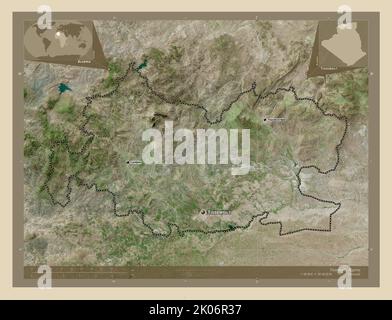Tissemsilt, province of Algeria. High resolution satellite map ...