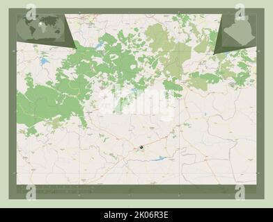 Tissemsilt, province of Algeria. Open Street Map. Locations and names ...