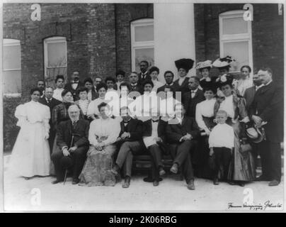 TUSKEGEE NORMAL SCHOOL,Alabama. A history lesson in progress about 1900 ...