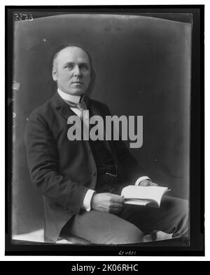 Howard Pyle, three-quarter length portrait, seated, facing slightly ...