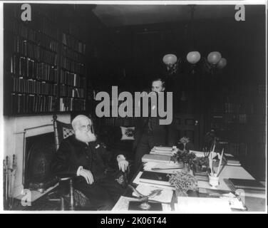 George Bancroft (1800-1891), American historian. Painting by Gustav ...