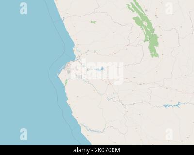Bengo, province of Angola. Open Street Map. Locations and names of ...