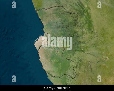 Bengo, province of Angola. Low resolution satellite map. Locations of ...