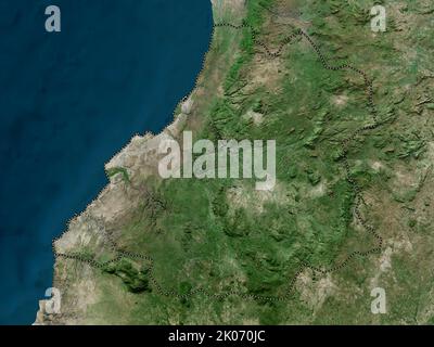 Luanda, province of Angola. High resolution satellite map. Locations of ...