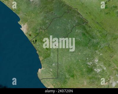 Cabinda, province of Angola. Low resolution satellite map. Locations ...