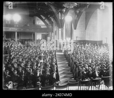TUSKEGEE NORMAL SCHOOL,Alabama. A history lesson in progress about 1900 ...