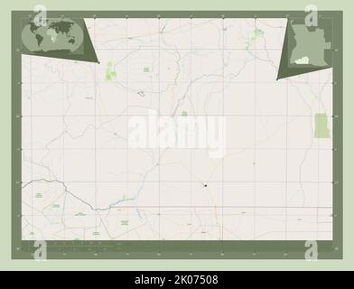 Cunene, province of Angola. Open Street Map Stock Photo - Alamy