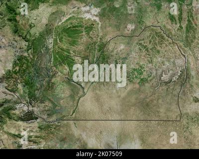 Cunene, province of Angola. High resolution satellite map. Locations ...