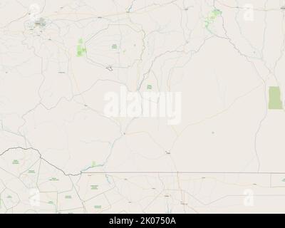 Cunene, province of Angola. Open Street Map. Locations and names of ...