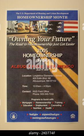 HUD Homeownership Month posters Stock Photo - Alamy
