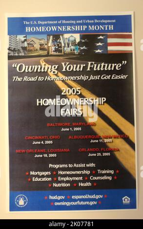 HUD Homeownership Month posters Stock Photo - Alamy