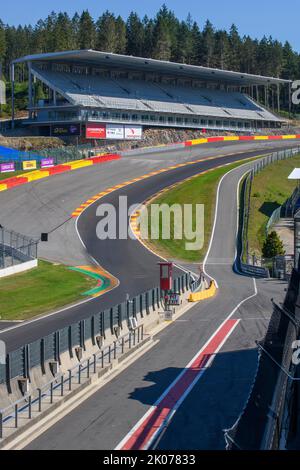 SPA - The new grandstand in Eau Rouge on the Spa-Francorchamps race ...