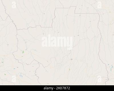 Lunda Norte, province of Angola. Open Street Map. Locations and names ...