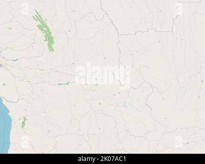 Malanje, province of Angola. Open Street Map. Locations and names of ...