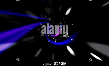 Time tunnel, computer generated abstract fractal background. Abstract ...