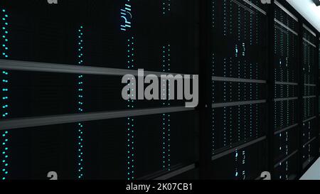 interior of server room in datacenter. 3d rendering Stock Photo - Alamy