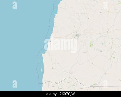 Namibe, province of Angola. Open Street Map. Locations and names of major cities of the region ...