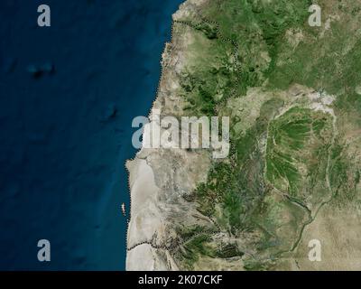 Luanda, province of Angola. High resolution satellite map. Locations of ...