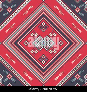 Traditional Berber embroidery seamless pattern, vector illustration ...