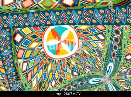 Najdi style inspired background, watercolor drawing Stock Photo - Alamy