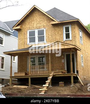 Poeun Chhil, new homeowner from Cambodia in St. Paul, Minnesota, at the Railroad Island/Phalen ...