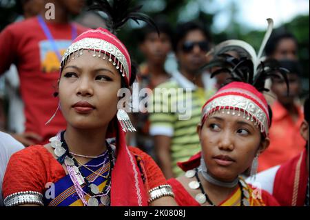 Dhaka, Bangladesh - August 09, 2010: Bangladeshi indigenous people ...