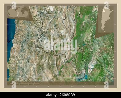 Catamarca, province of Argentina. High resolution satellite map Stock ...