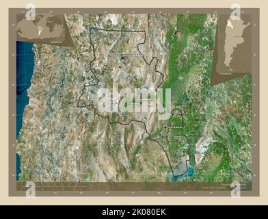 Catamarca, province of Argentina. High resolution satellite map ...