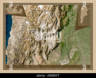 Catamarca, province of Argentina. Low resolution satellite map ...