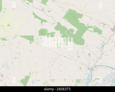 Chaco, province of Argentina. Open Street Map. Locations and names of ...