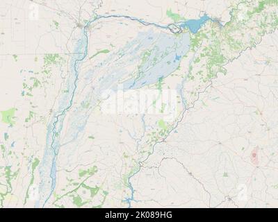 Corrientes, province of Argentina. Open Street Map. Locations and names ...