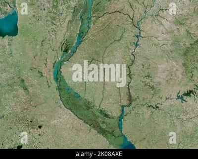 Entre Rios, province of Argentina. High resolution satellite map ...