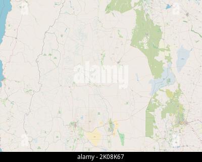 La Rioja, province of Argentina. Open Street Map. Locations and names ...