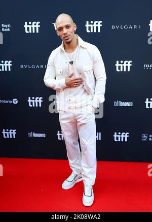 Jordan Bolger arriving to "The Woman King" premiere during the 2022 ...