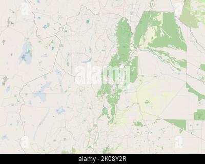 Salta, province of Argentina. Open Street Map. Locations of major ...