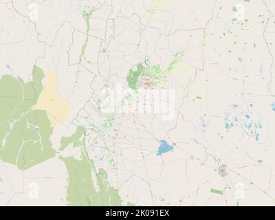 Tucuman, province of Argentina. Open Street Map. Locations of major ...