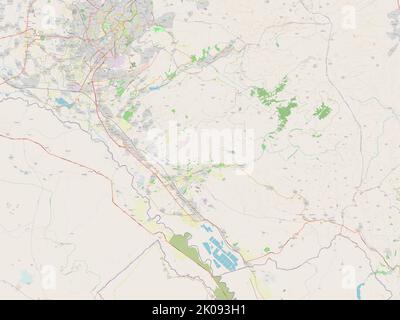 Ararat, province of Armenia. Open Street Map. Locations and names of ...