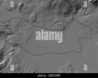 Armavir, province of Armenia. Elevation map colored in wiki style with ...