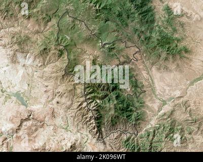 Syunik, province of Armenia. High resolution satellite map. Corner ...