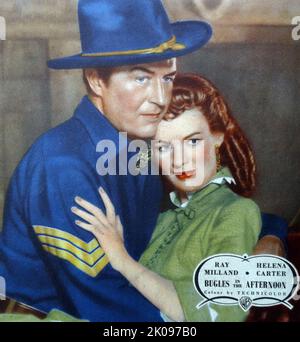 Ray Milland and Helena Carter on the front cover of ABC Film Review ...