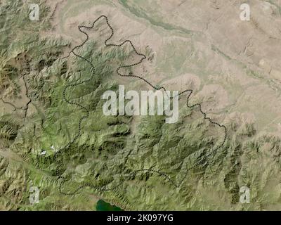 Tavush, province of Armenia. Low resolution satellite map. Locations of ...