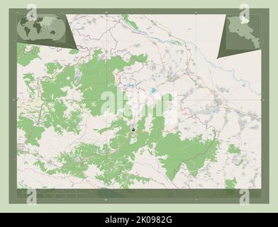 Tavush, province of Armenia. Open Street Map Stock Photo - Alamy