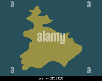 Tavush, province of Armenia. Solid color shape. Locations of major ...