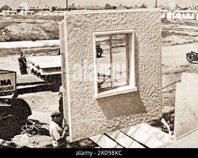 Post-war prefabricated concrete houses, England, UK Stock Photo - Alamy