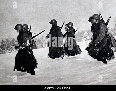 German soldiers working on the Siegfried Line. The Siegfried Line was a ...