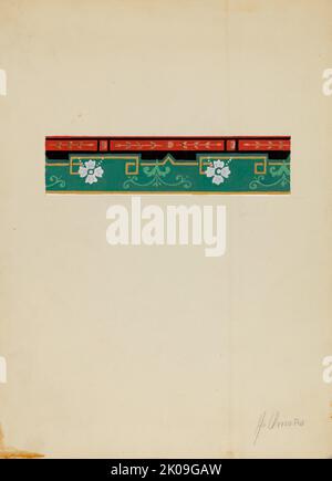 Wall Paper Border Design, c. 1936 Stock Photo - Alamy