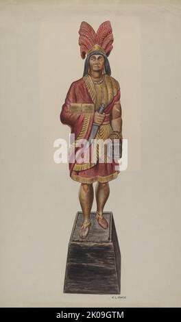 Cigar Store Indian, c. 1941 Stock Photo - Alamy
