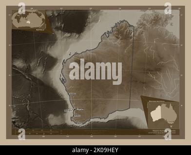 Map of Perth City in Australia Stock Photo - Alamy