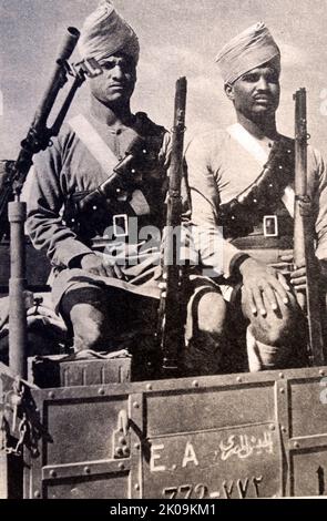 Members of the Egyptian Camel Corps which supported the British Army ...